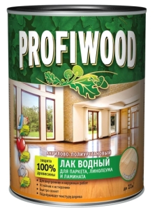 Водный лак для паркета, линолеума и ламината – новинка в линейке Profiwood